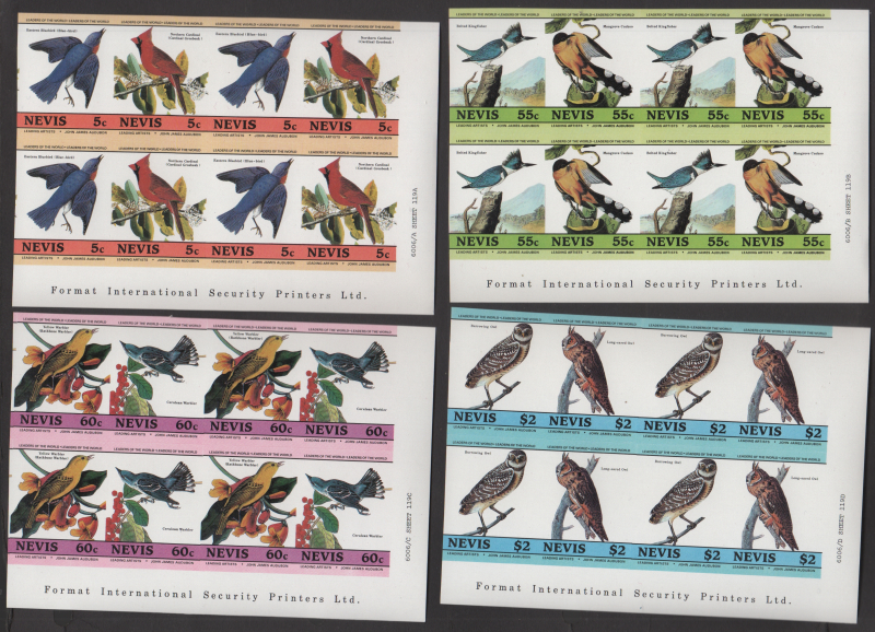 The Nevis 1985 Birds Bicentennial of the Birth of John J. Audubon Stamp ...